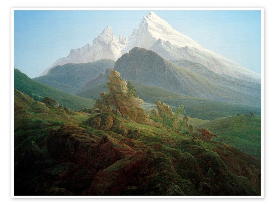 Posterlounge Poster Caspar David Friedrich Der Watzmann Malerei