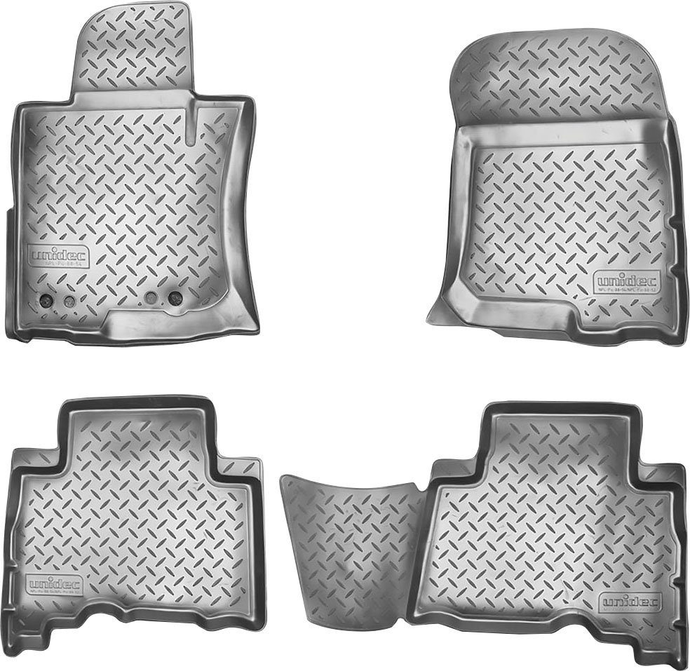 RECAMBO Passform-Fußmatten CustomComforts (4 St), für Toyota Land, Cruiser Typ J15 ab 2013 ...