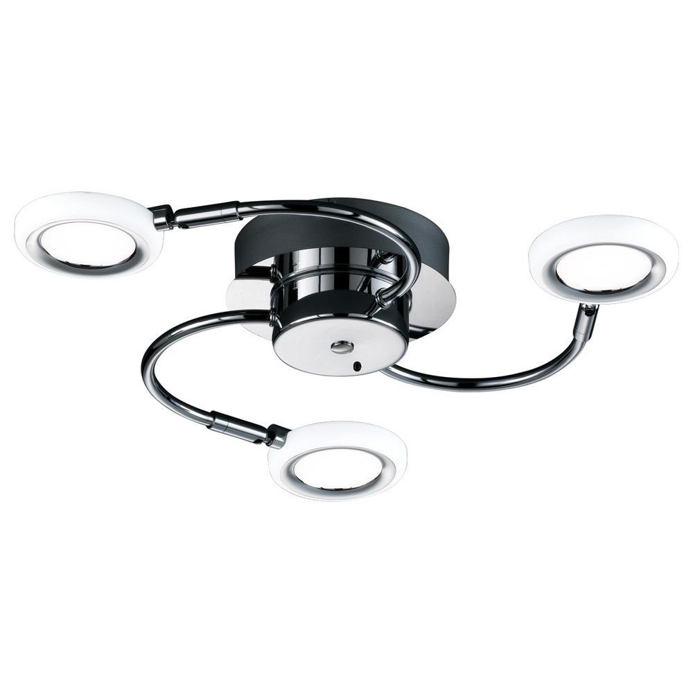 Click Licht Led Deckenleuchte Led Deckenleuchte In Chrom Und Weiß 3x4