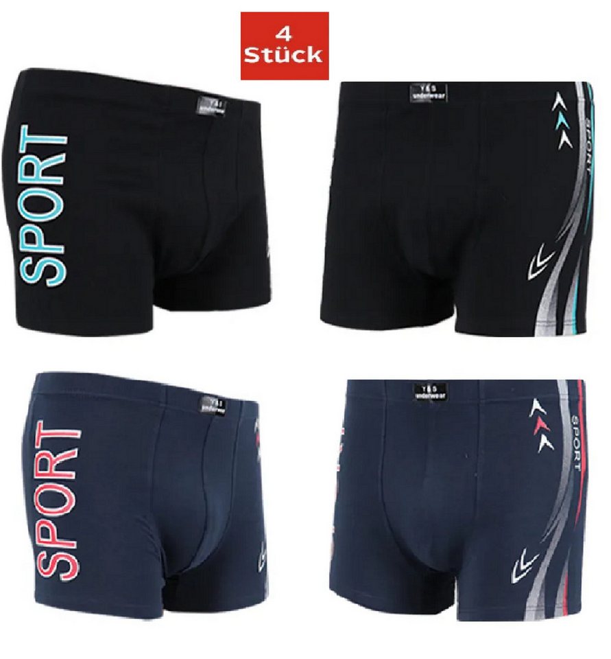 Ddonlineshop Boxershorts Herren Unterhosen Slips Packung Spar Set 4