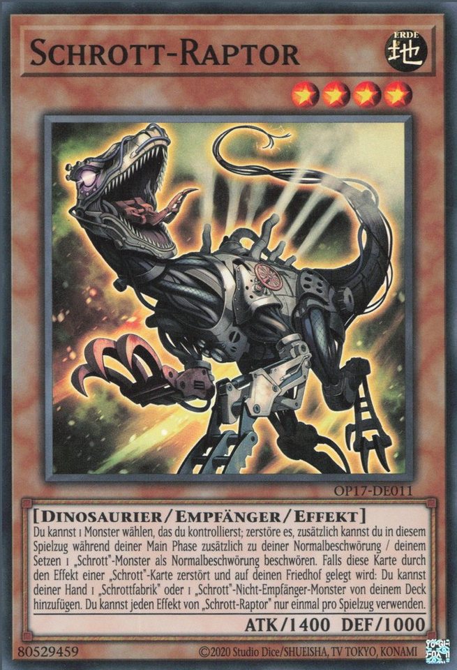 Recollectibles Sammelkarte Yugioh Karte Schrott Raptor Deutsch Yu Gi