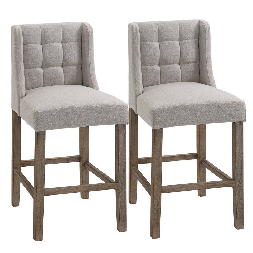 Homcom Barhocker Barhocker 2 Er Set Gebogene Federn