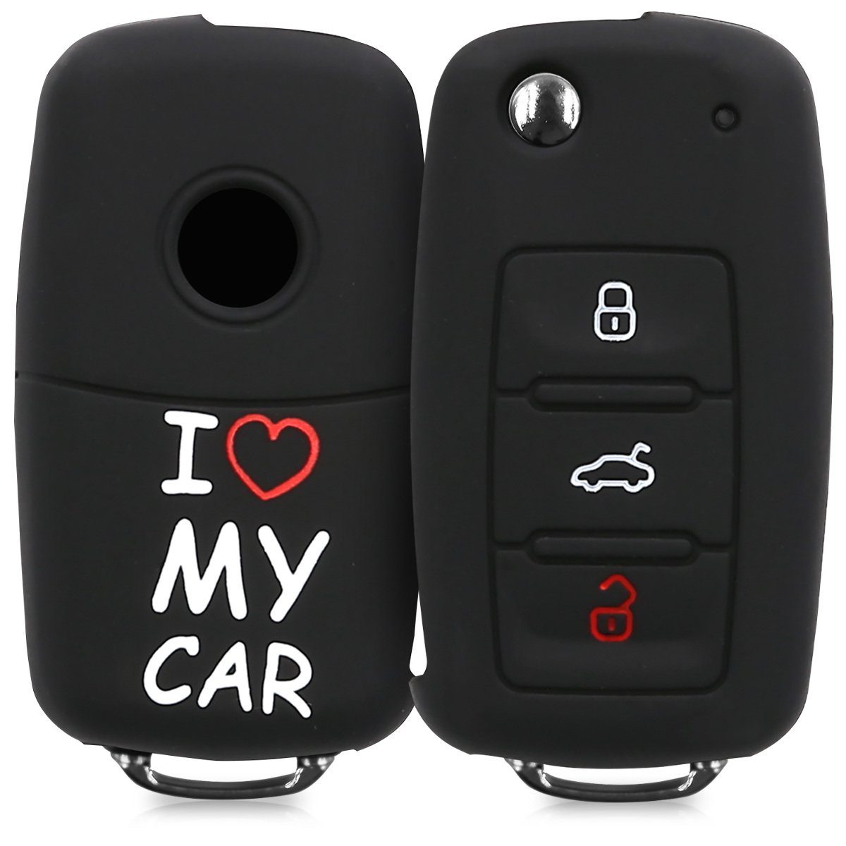 Kwmobile Etui Autoschlüssel Hülle Für Vw Skoda Seat Silikon
