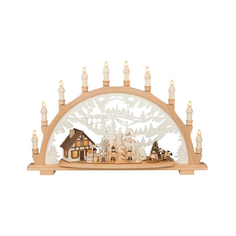 Saico Original Schwibbogen Schwibbogen Winterkinder Leuchtbogen