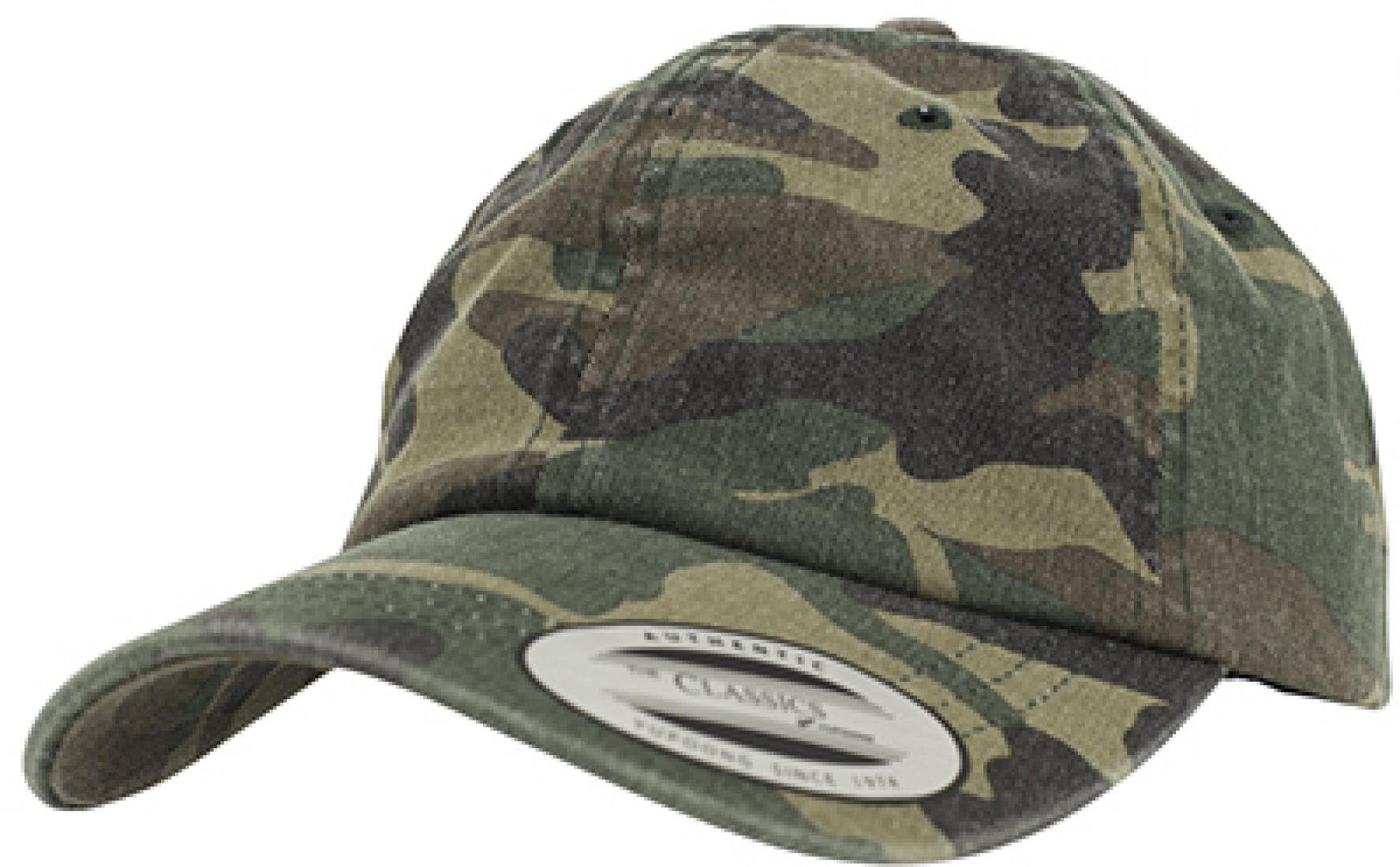 Flexfit Baseball Cap Low Profile Camo Washed Cap / Extra flache Form