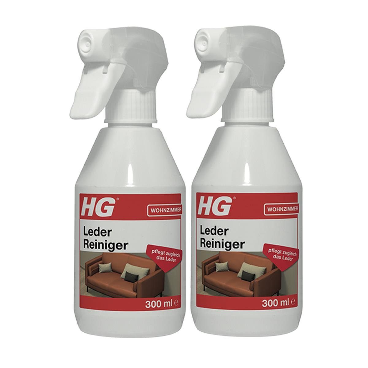 HG HG Leder Reiniger 300ml (2er Pack) Spezialwaschmittel