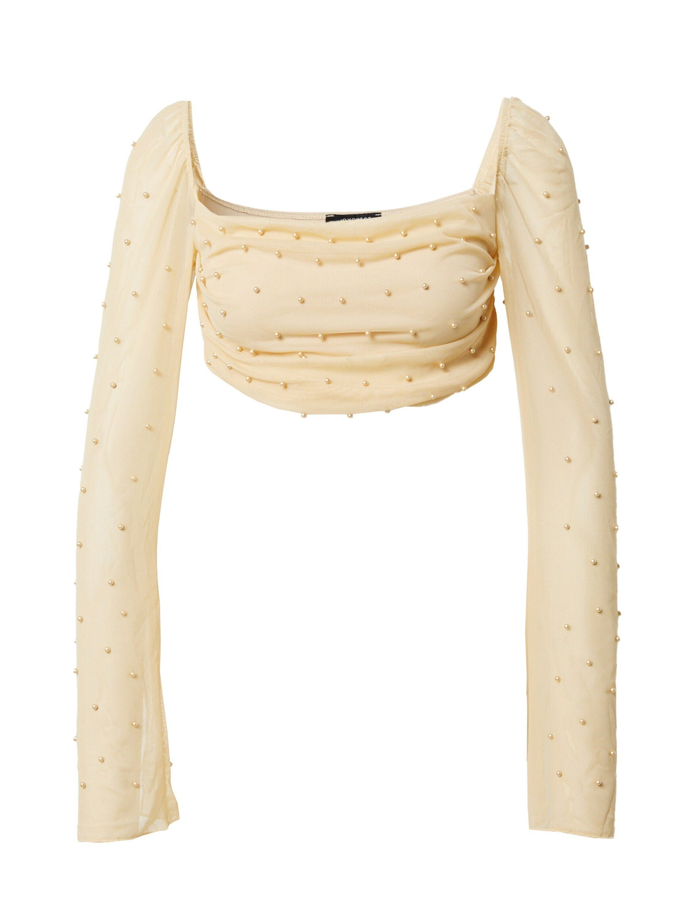 Trendyol Langarmbluse 1 Tlg Drapiertgerafft Perlen Cut Outs