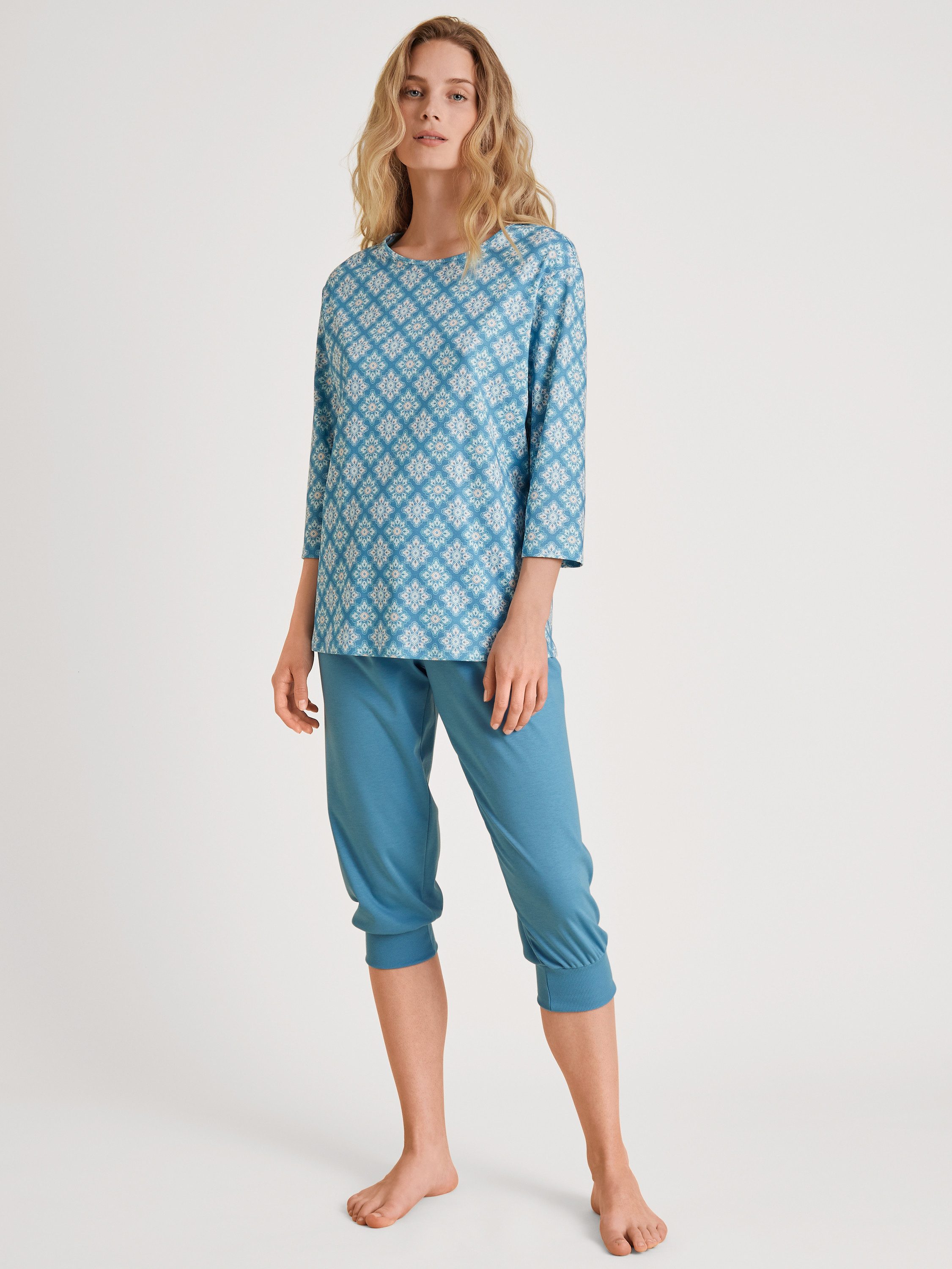 CALIDA Capri-Pyjama Daylight Dreams (2 tlg), In pflegeleichter und ...
