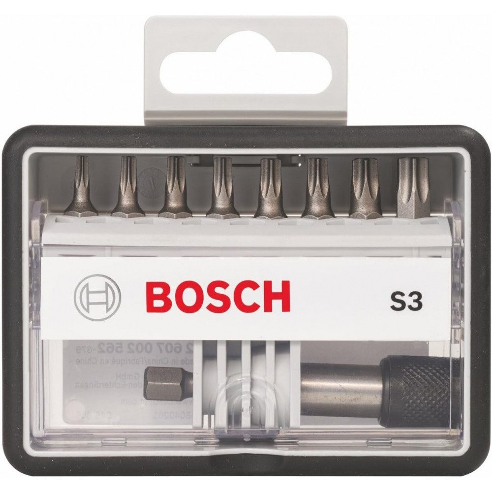 BOSCH Bit-Set Professional Robust Line Extra Hard 8+1-teilig - Bit ...