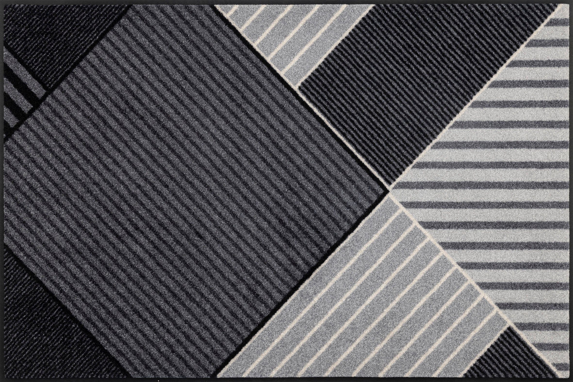 Washdry By Kleen Tex Teppich Straight In Blocks Rechteckig Höhe 7 Mm