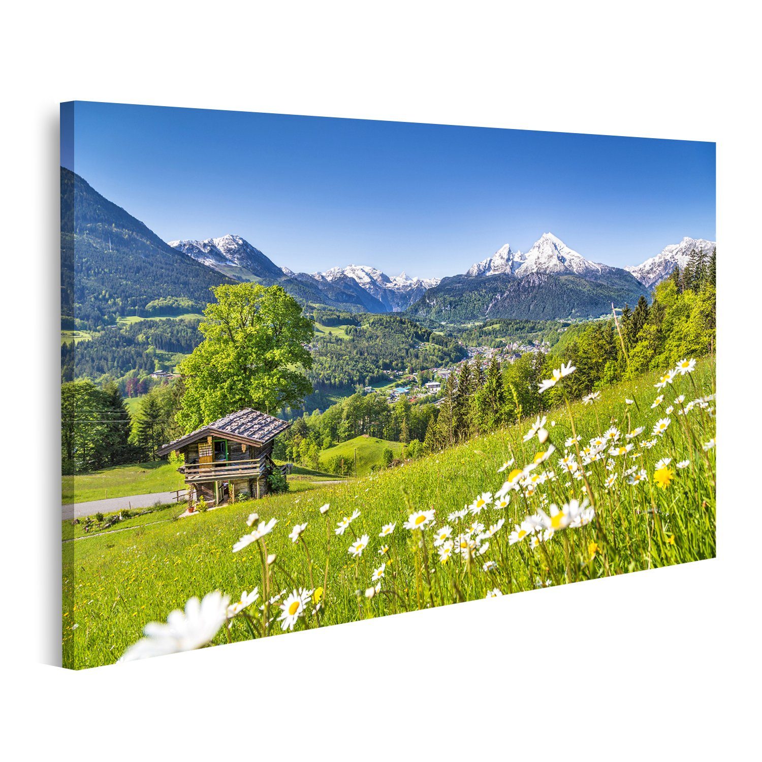 islandburner Leinwandbild Bild auf Leinwand Wunderschöne Berglandschaft In Den Bayerischen Alpen