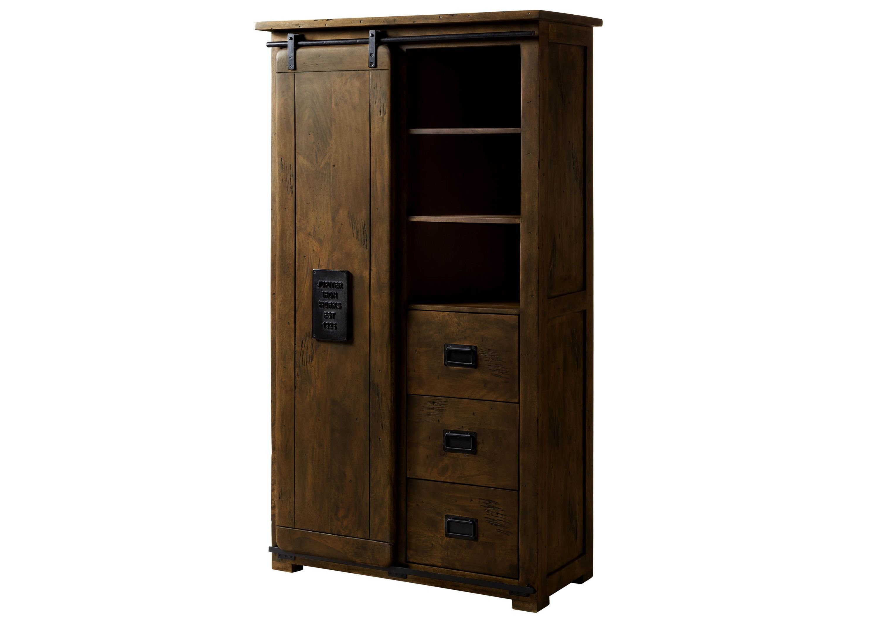 Massivmoebel24 Dreh Schwebetürenschrank Kleiderschrank Mango