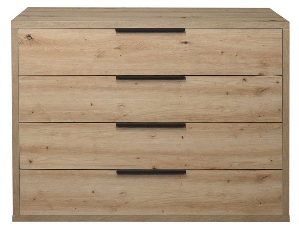 Möbelando Kommode Clyde Bxhxt 122x90x45 Cm In Asteiche Mit 4 Schubladen