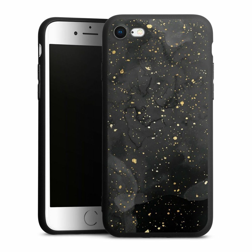 Deindesign Handyhülle Marble Black Gold Look Print Apple Iphone Se