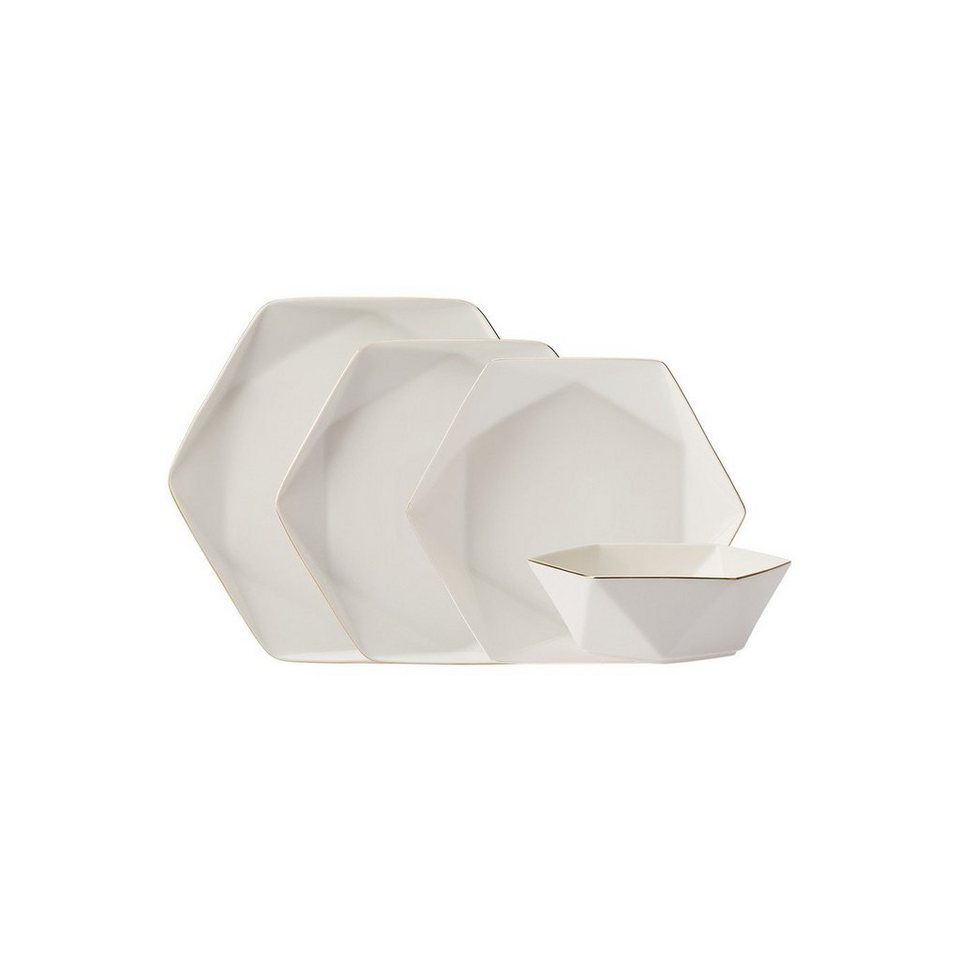 Karaca Geschirr Set Karaca Streamline Esquina 24 Teile 6 Personen