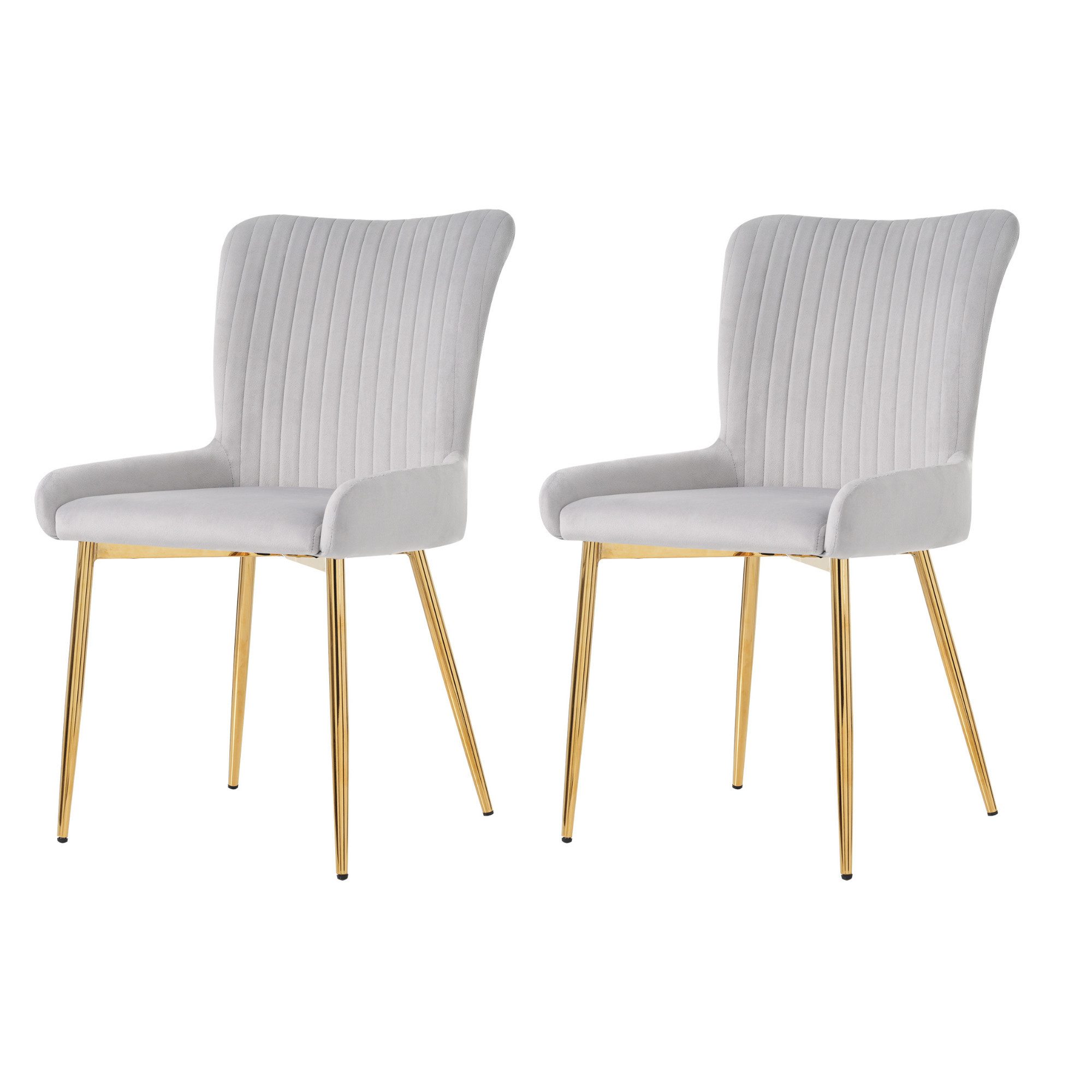 Flieks Esszimmerstuhl (Set, 2 St), 2er Set Polsterstühle Wohnzimmerstuhl mit Rückenlehne ...