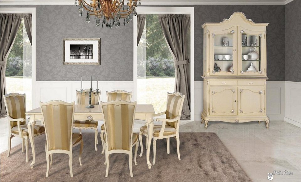 Jvmoebel Esszimmer Set Tisch Set Garnitur Esstisch 6 Stühle Luxus Stil