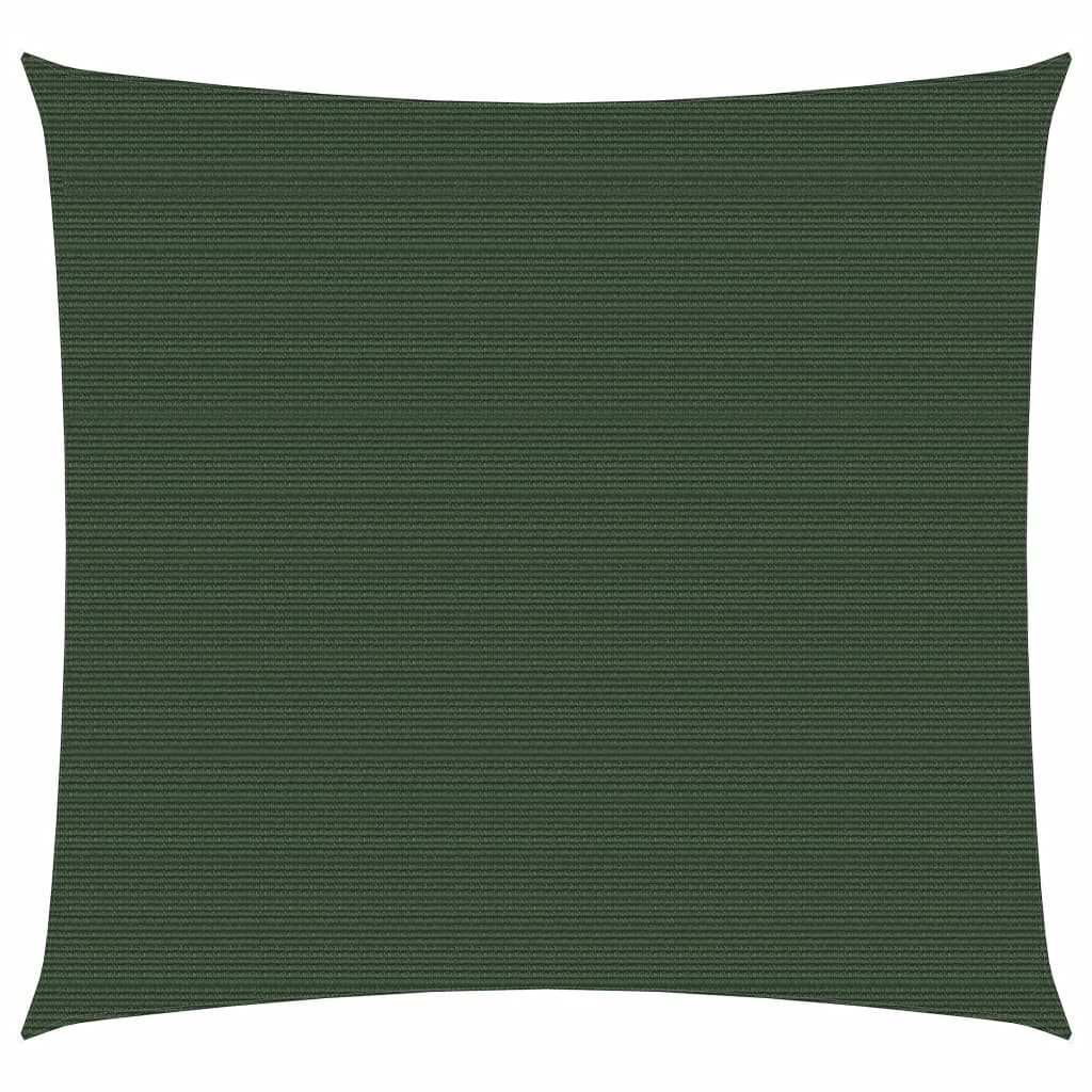 vidaXL Sonnensegel Sonnensegel 160 gm² Dunkelgrün 2x2 m HDPE, Sonnensegel für Balkon