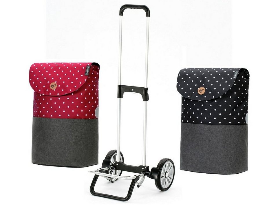 Andersen Einkaufstrolley Alu Star Shopper Mit Tasche Duko In Rot Oder