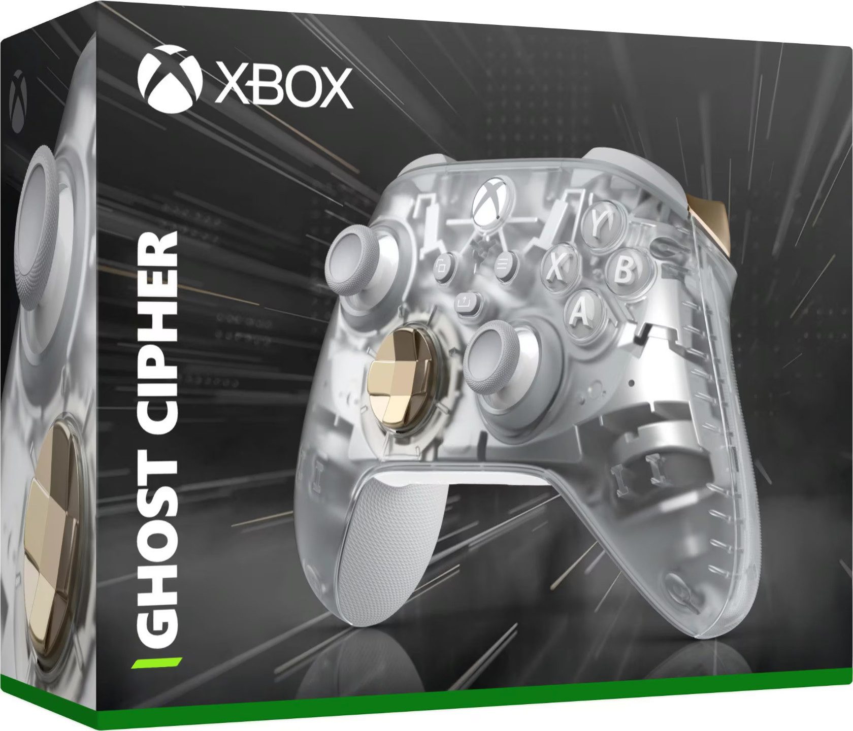 Microsoft Xbox Wireless Controller Windows + Series X/S Ghost Cipher SE ...