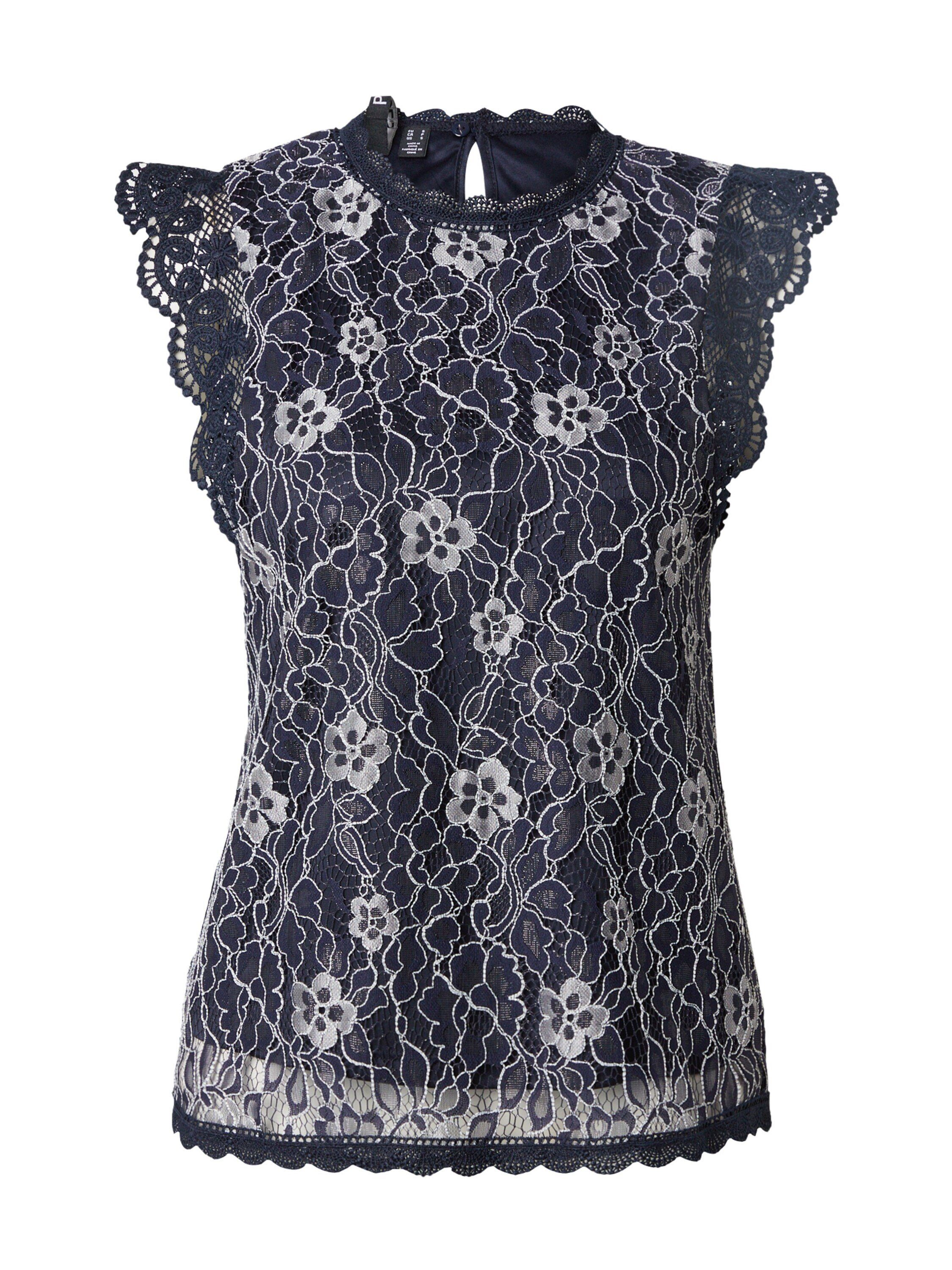 pieces Kurzarmbluse OLLINE (1-tlg) Cut-Outs