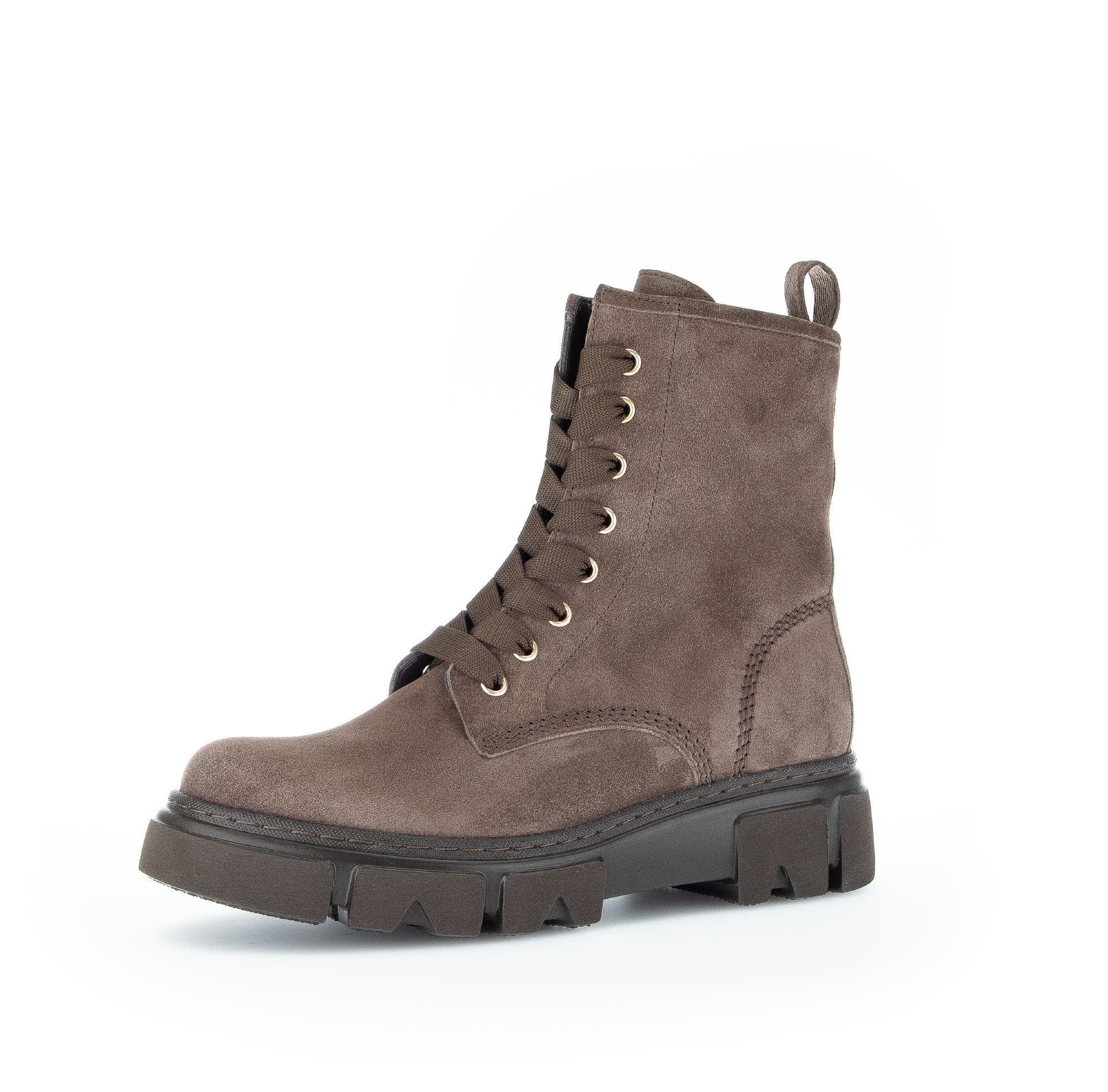 Gabor Stiefelette Veloursleder Schnürstiefelette