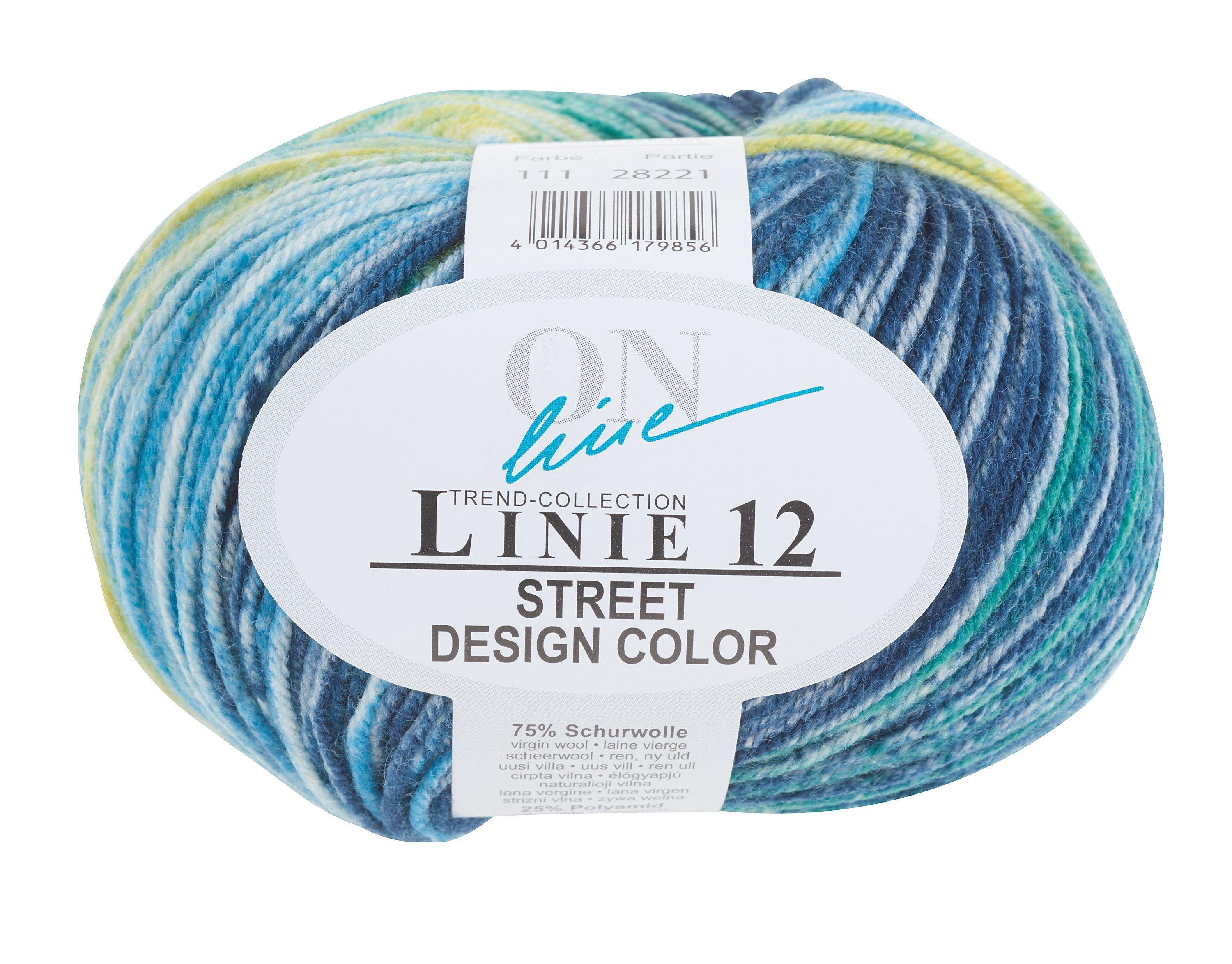 ONline Street Design Color Linie 12 Häkelwolle, 50 g, Häkelgarn