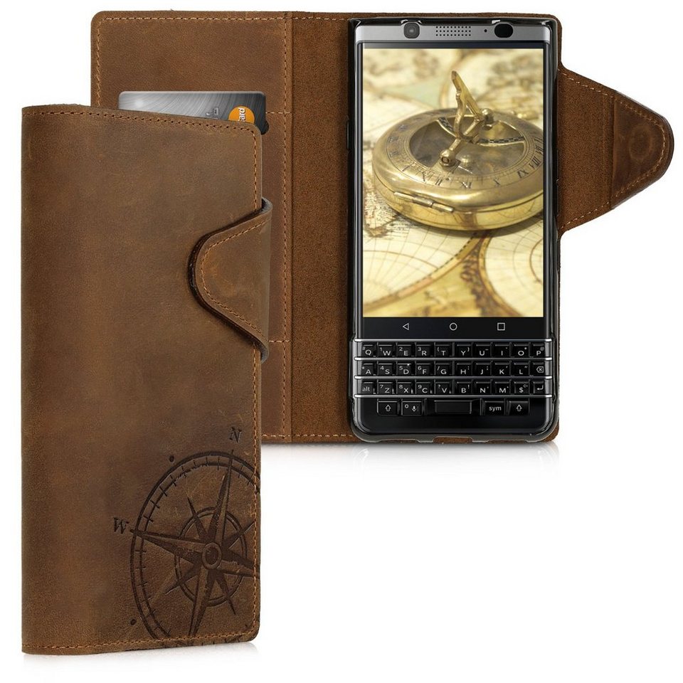 Kalibri Handyhülle Hülle Für Blackberry Keyone Key1 Leder