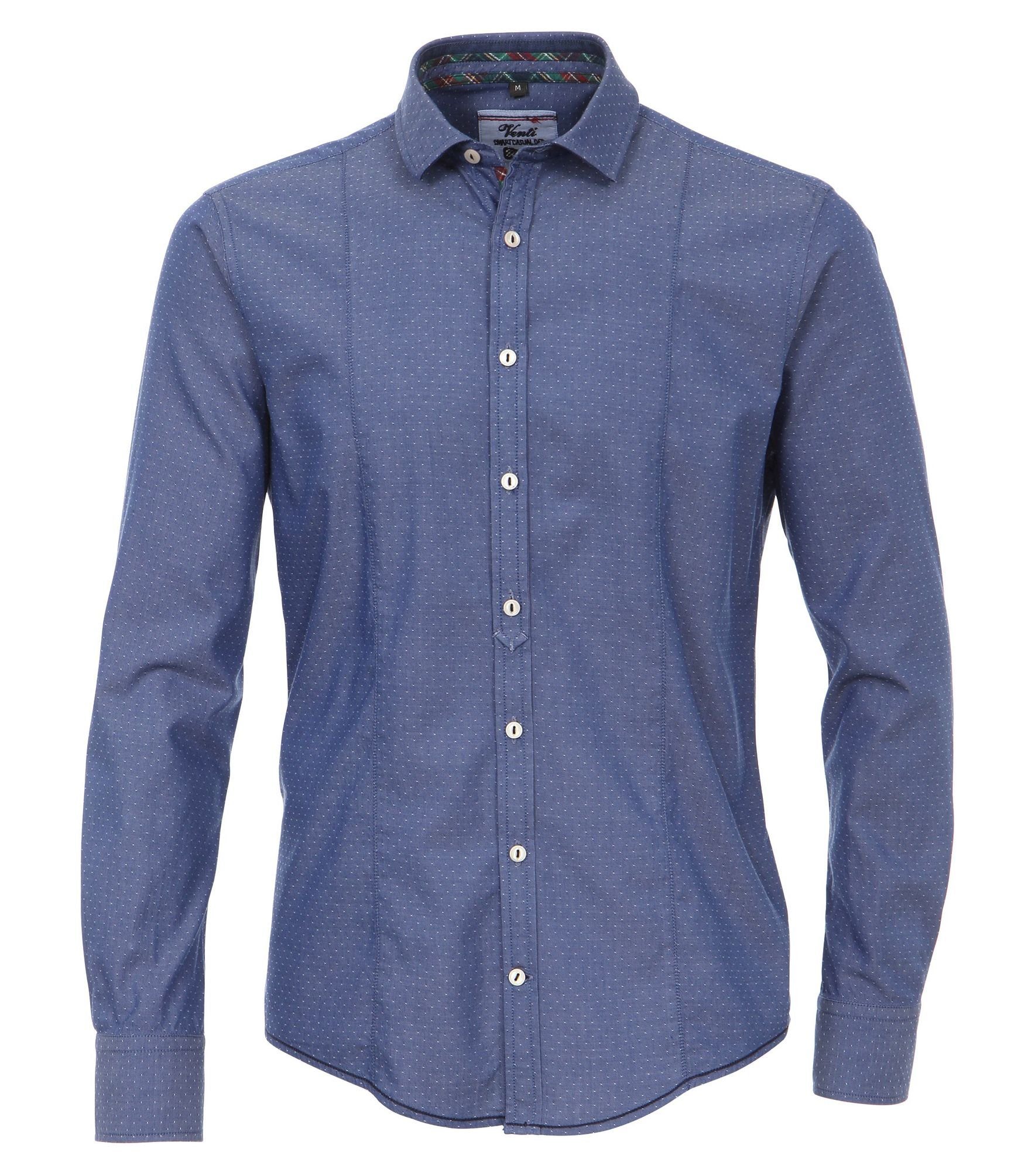Langarmhemd Gepeachtes Hemd kariert Kent, Venti - Slim Fit ...