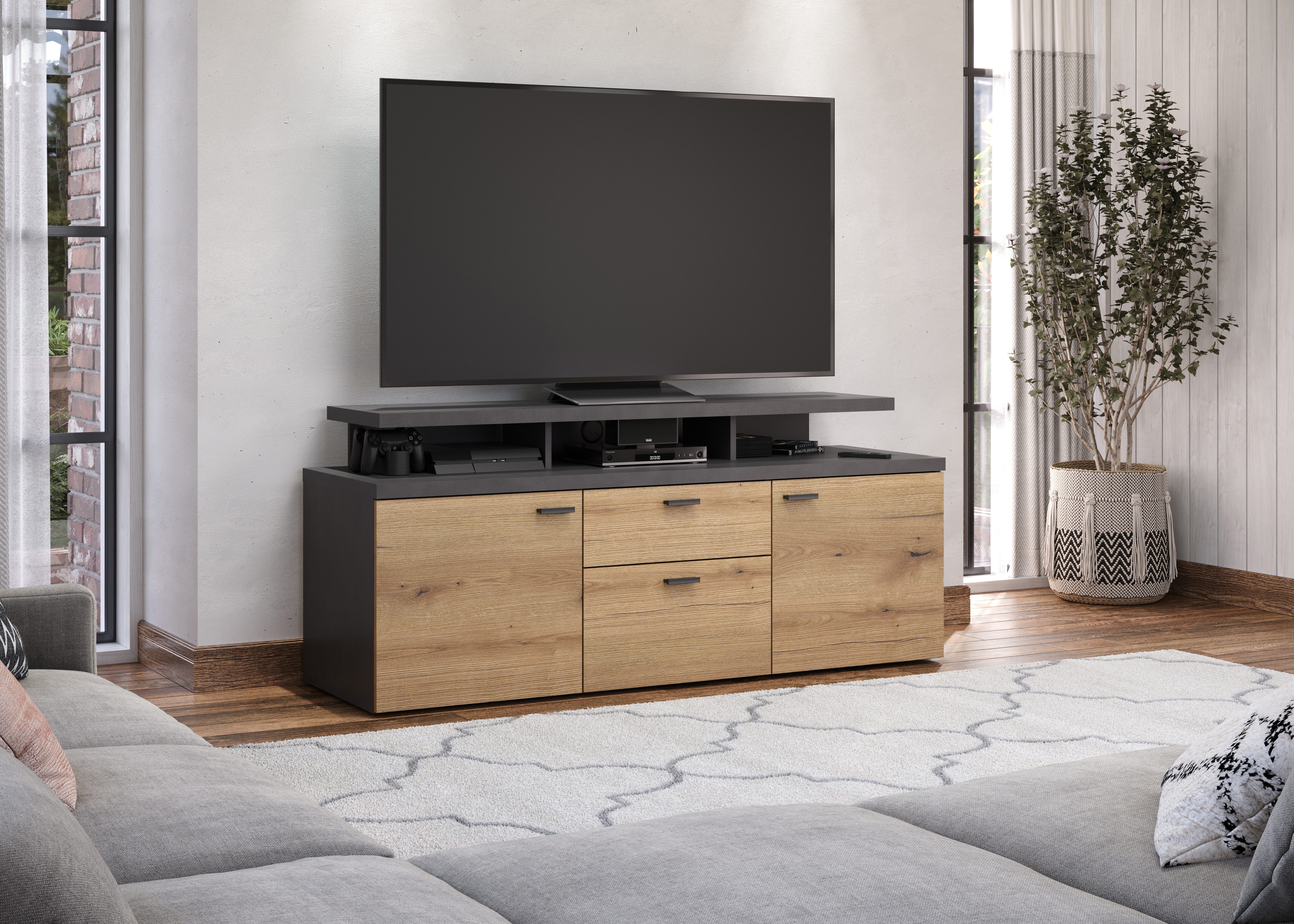 Fernseh Sideboard Holz