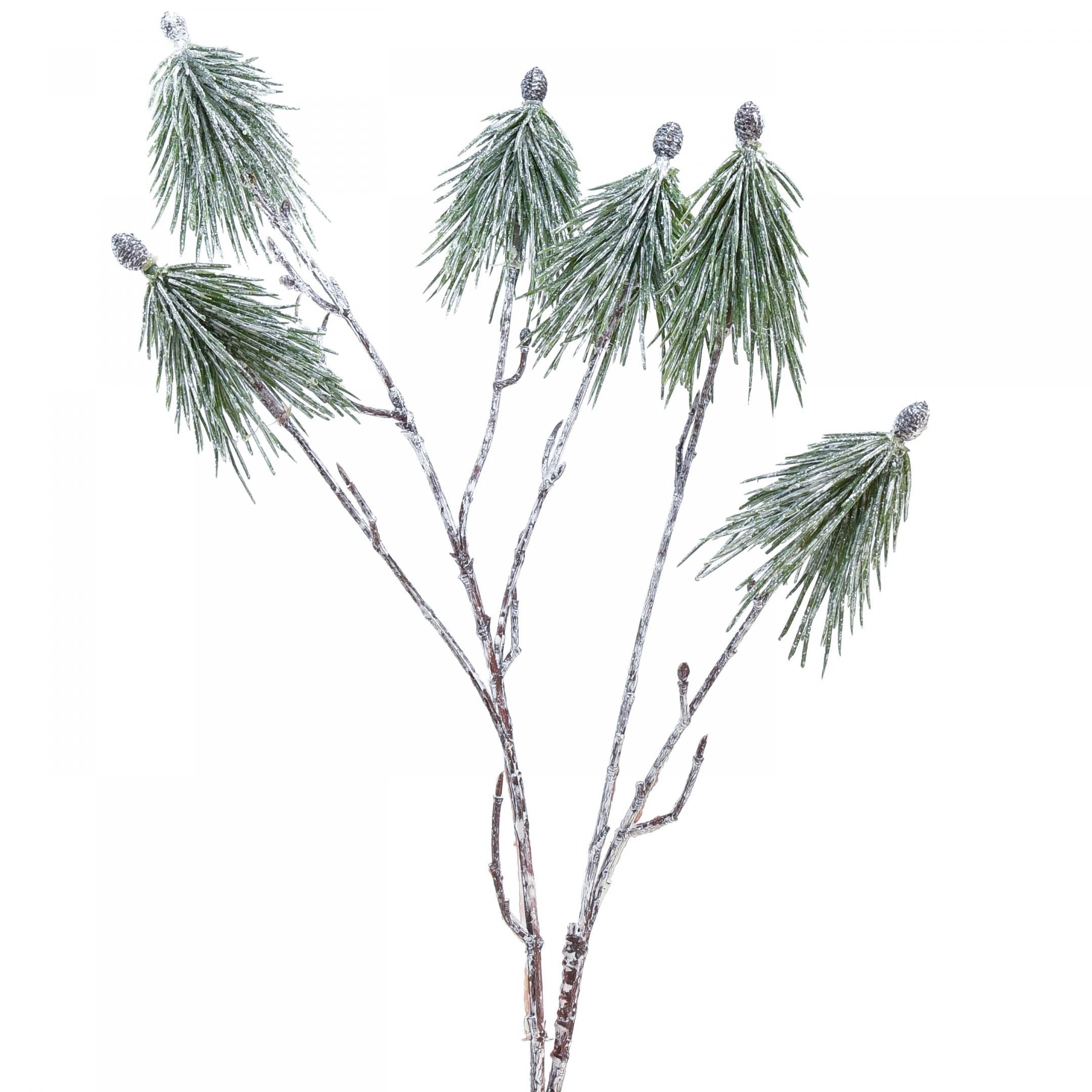 Winterliche Kunstpflanze Deko Farn Kunstpflanze Weiß 78cm Kunstfarn ...