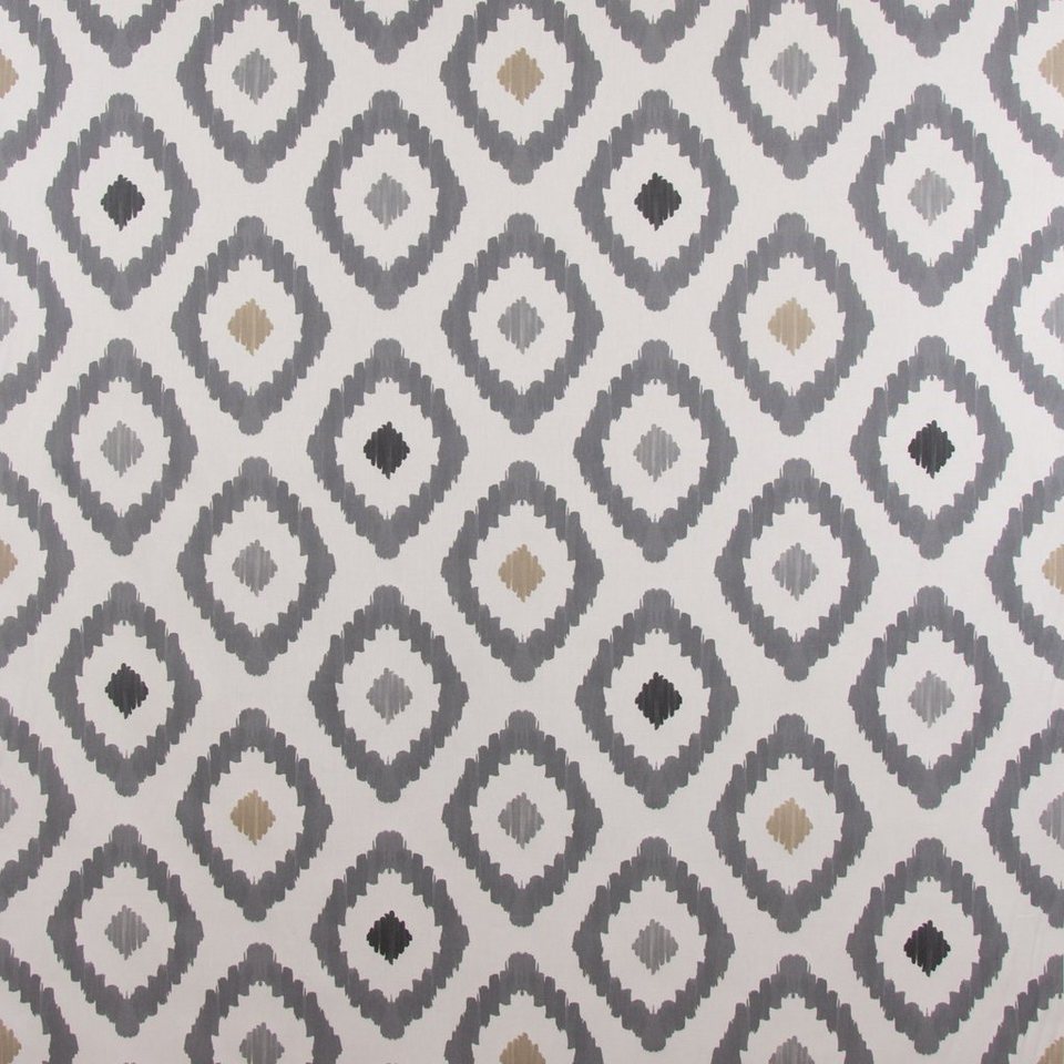 Prestigious Textiles Stoff Dekostoff Baumwolle Mira Rauten Pinselstrich