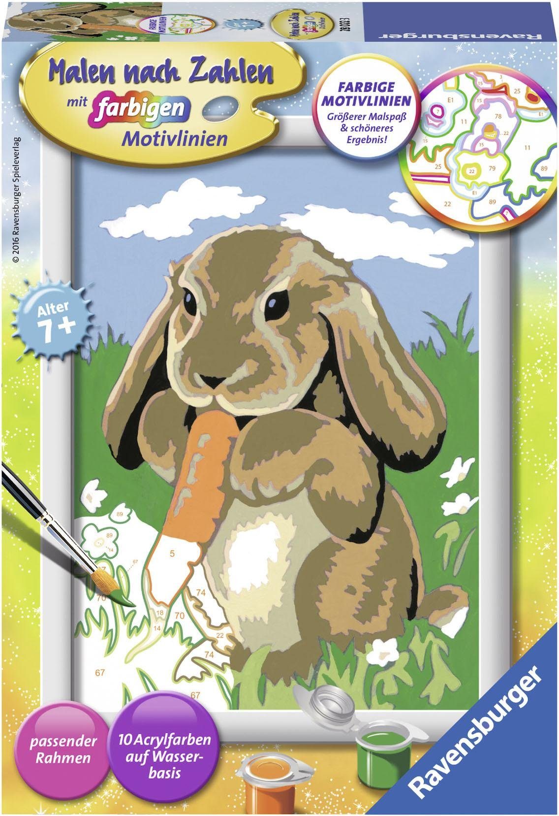 Ravensburger Malen nach Zahlen Knuddelhäschen, Made in Europe
