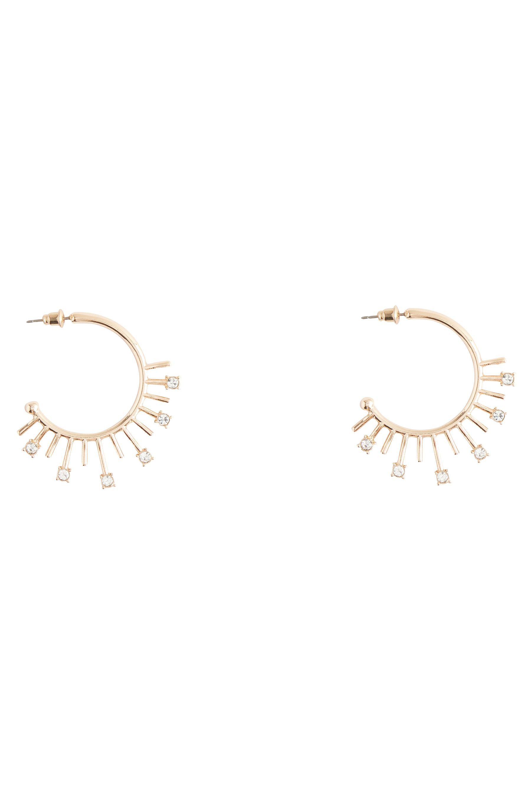 Next Paar Creolen Glitzercreolen mit Anhänger und recyceltem Zink (1-tlg)