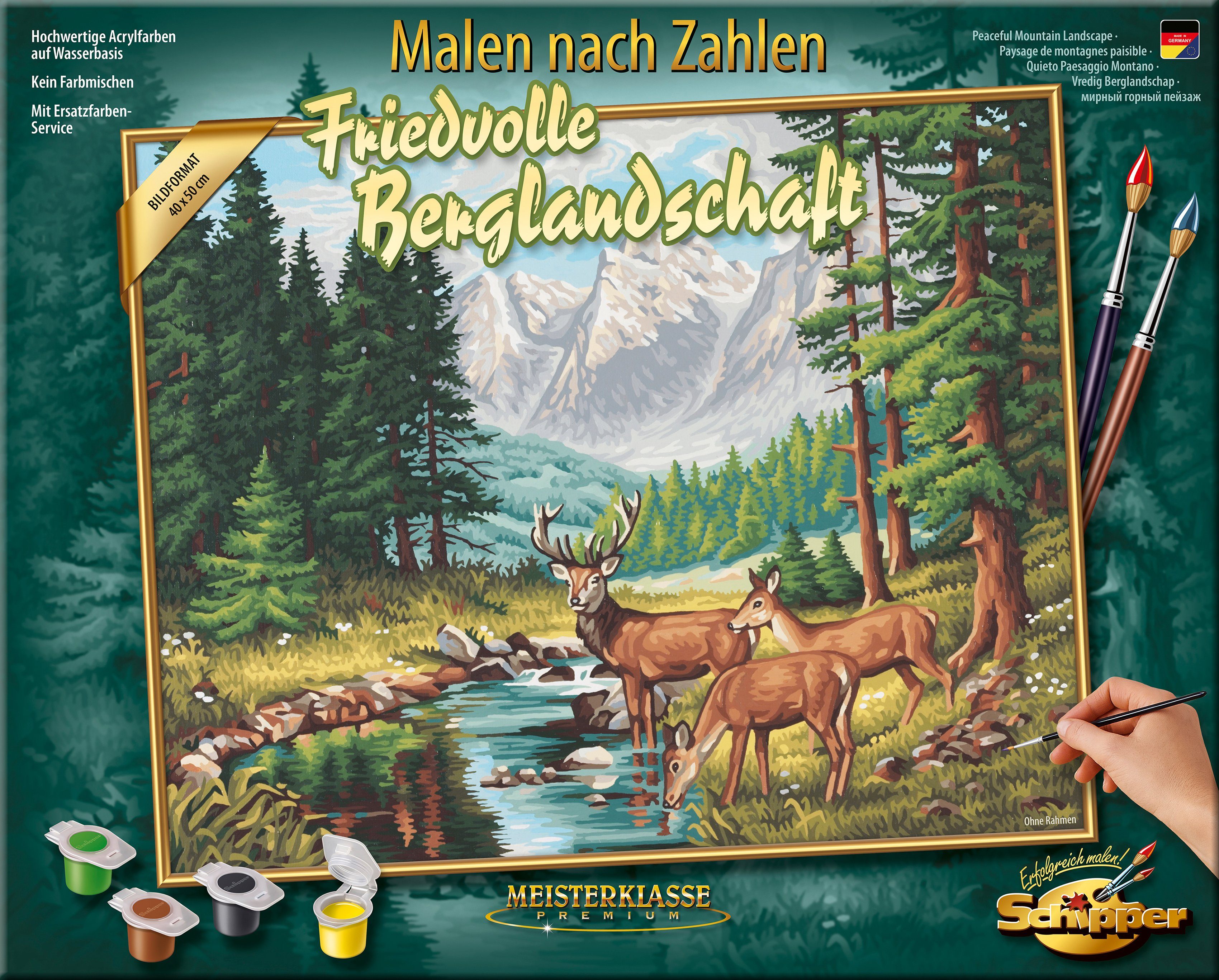 Schipper Malen nach Zahlen »Meisterklasse Premium - Friedvolle Berglandschaft«, Made in Germany ...