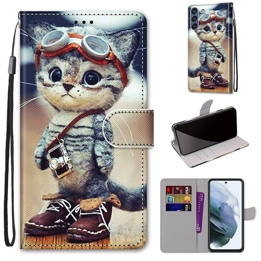 Wigento Handyhülle Für Samsung Galaxy S21 Fe G990b Kunstleder Handy