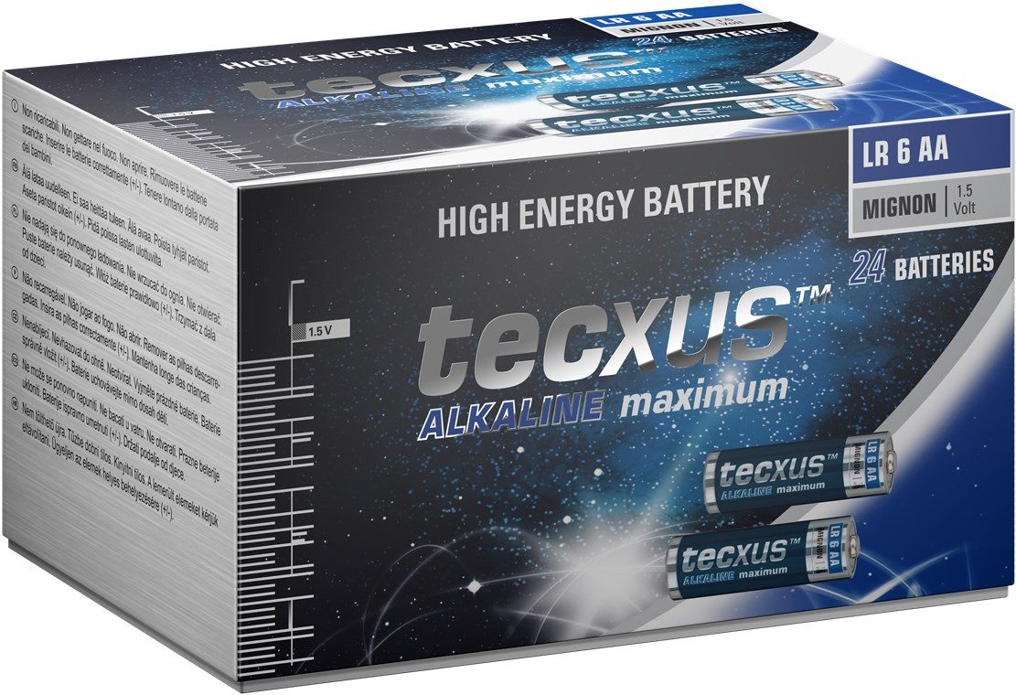 tecxus Alkaline maximum LR6/AA (Mignon) - Alkali-Mangan Batterie ...