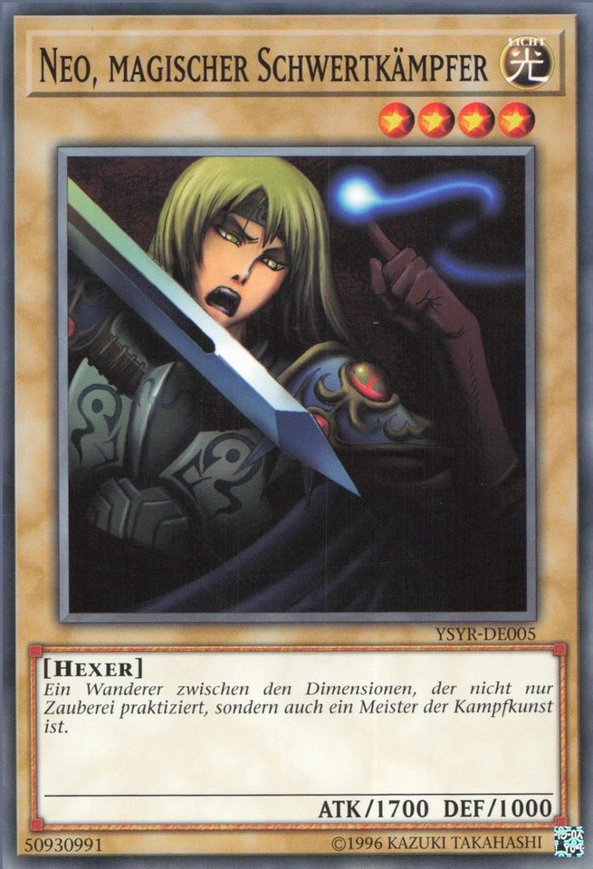 Recollectibles Sammelkarte Yugioh Karte Neo Magischer Schwertkämpfer
