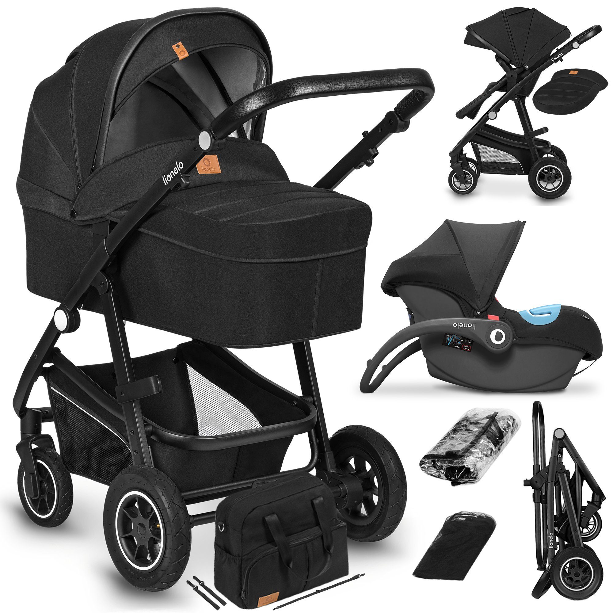 lionelo Kombi-Kinderwagen BIANKA 3 IN 1, Erschwinglicher, hochwertiger ...