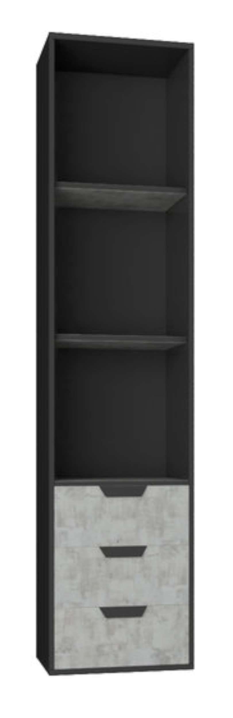 99rooms Kinderregal Krona Graphit Enigma Sideboard Kinderschrank Mit