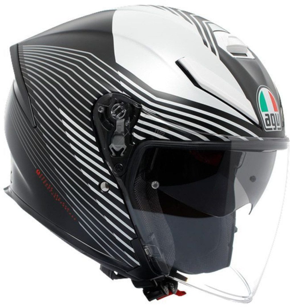 AGV Motorradhelm K5 Jet Evo Control Jethelm, Herausnehmbares und ...