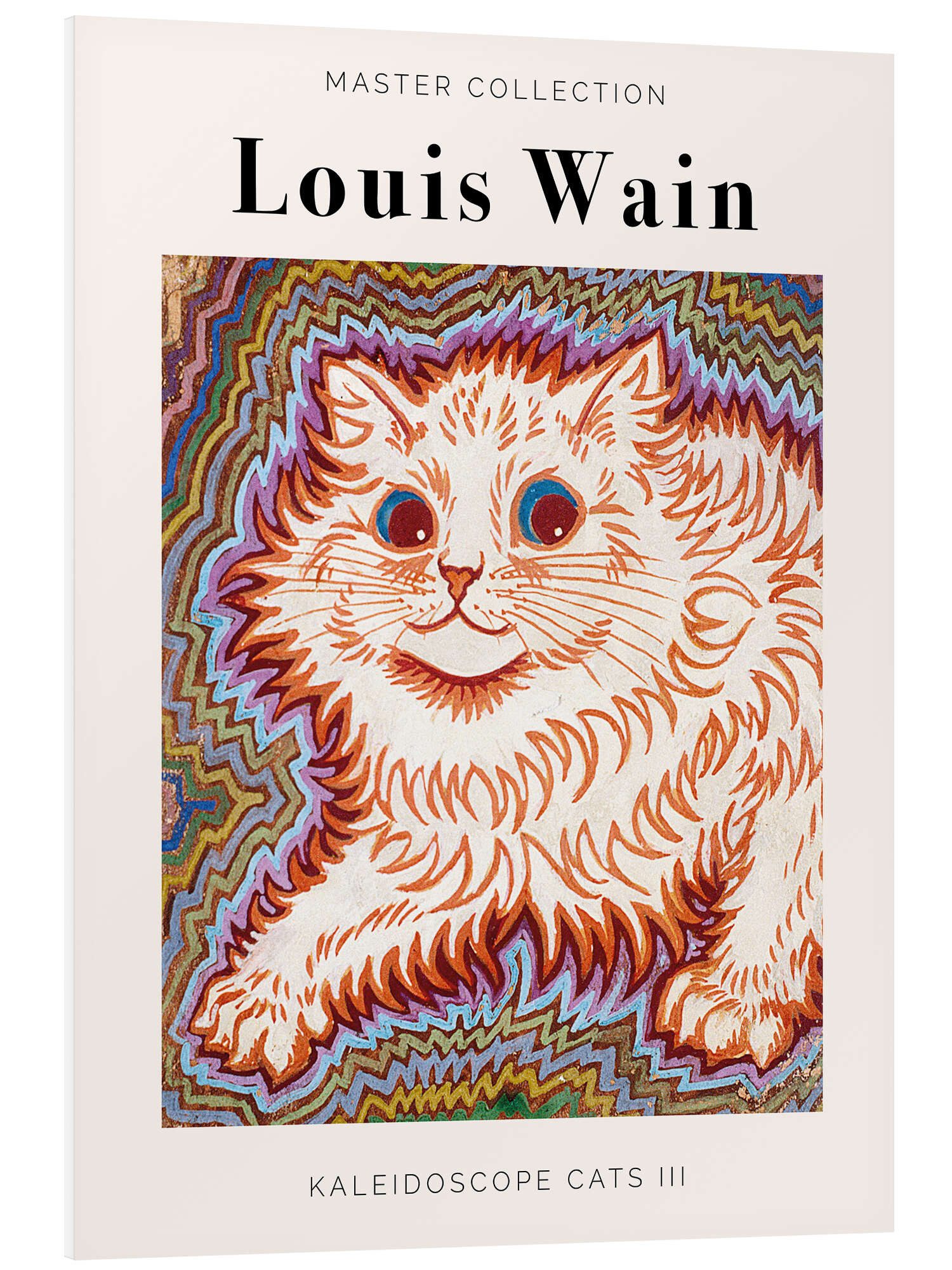 Posterlounge Forex Bild Louis Wain Kaleidoscope Cats Iii Wohnzimmer