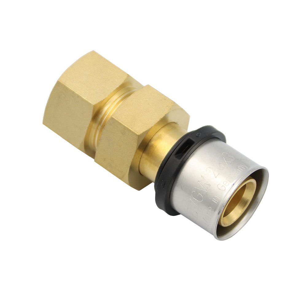 PipeTec Deutschland Pressfitting Pressfitting Verschraubung 26x3 mm 3/4 Zoll IG TH Kontur ...