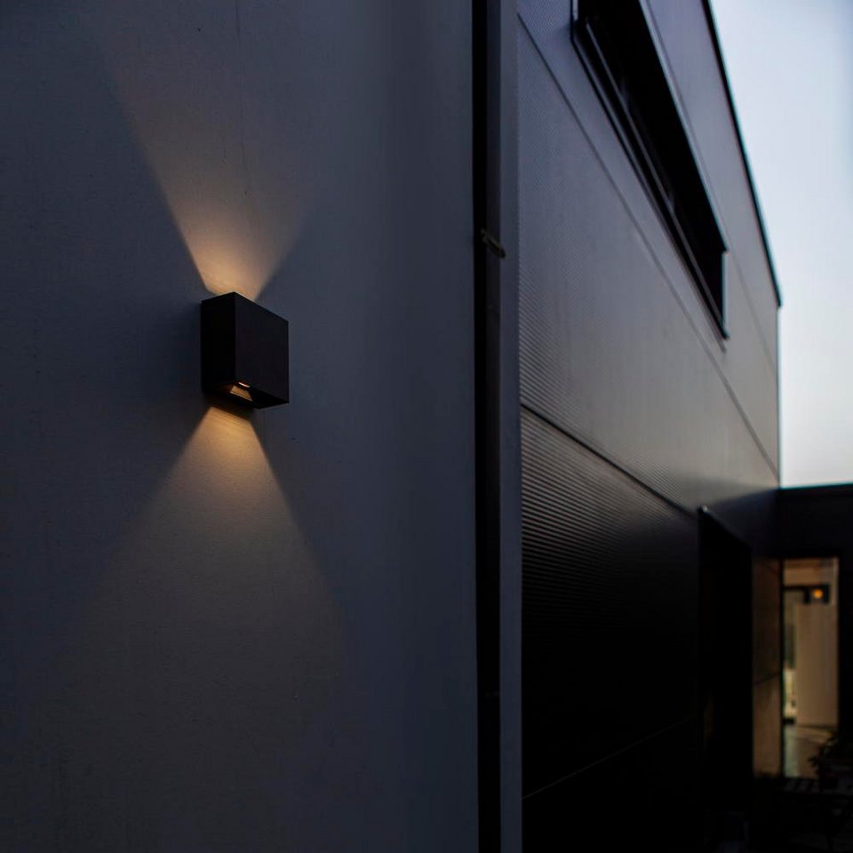 Click Licht Led Außen Wandleuchte Led Wandleuchte Gemini In Schwarz