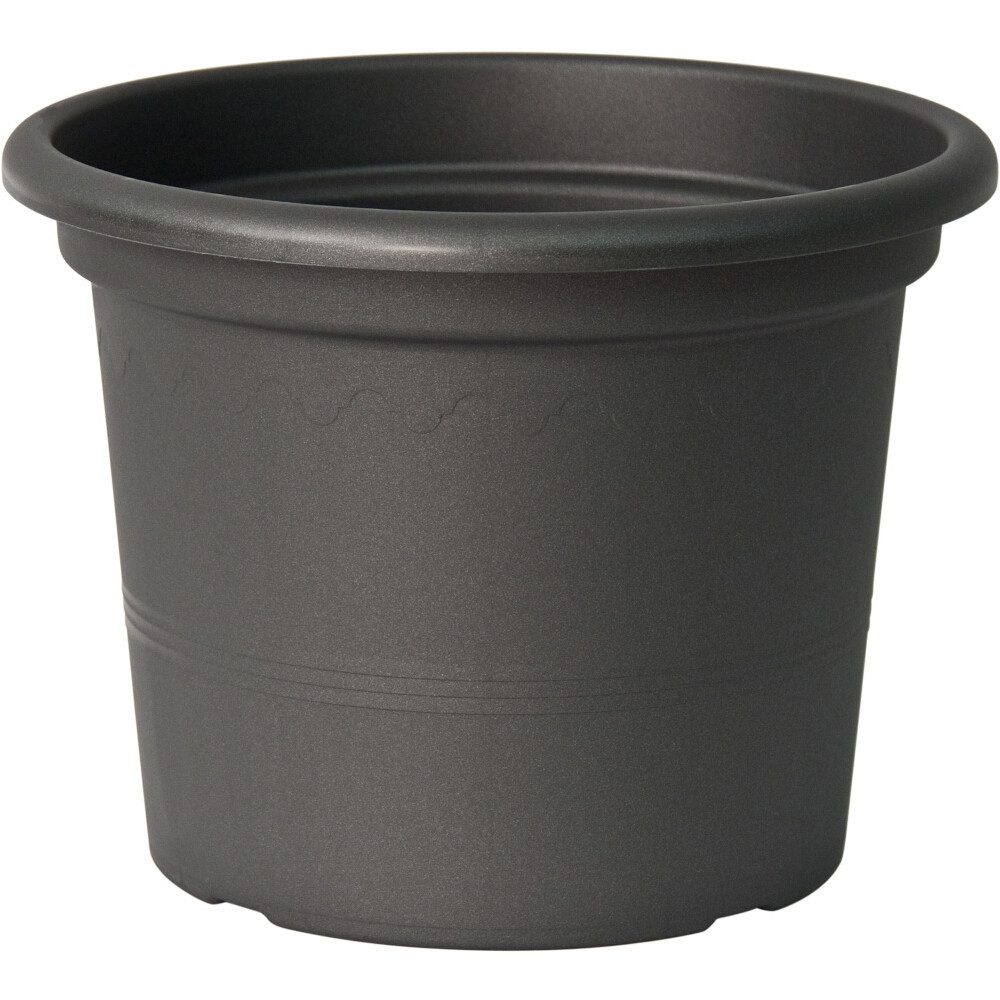 Gartentrends Blumentopf Geo, in anthrazit/grau, Polypropylen - 41x55cm (HxD)