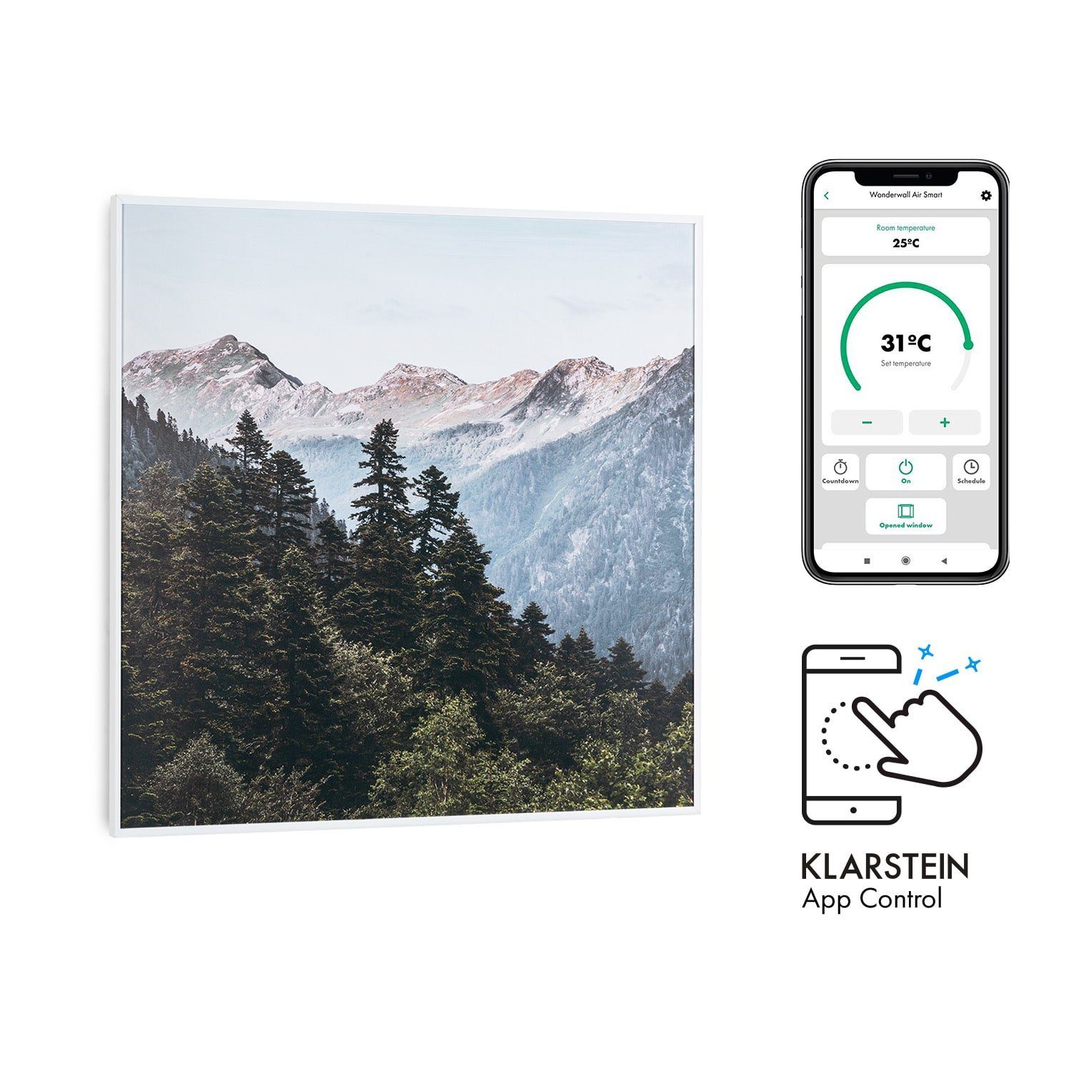 Klarstein Heizkörper Wonderwall Air Art Smart Elektrische Infrarot