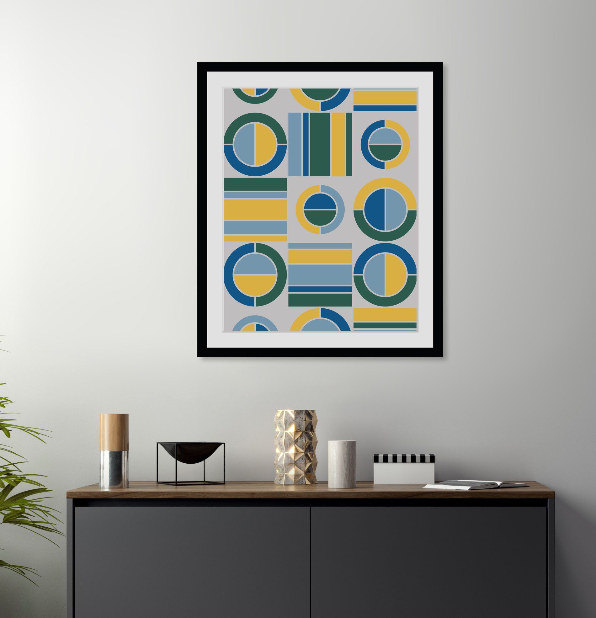 queence Bild Rüdiger, Abstrakt, Figuren, Kunst, Zeichen (1 St), HD Premium Poster-Druck inkl ...