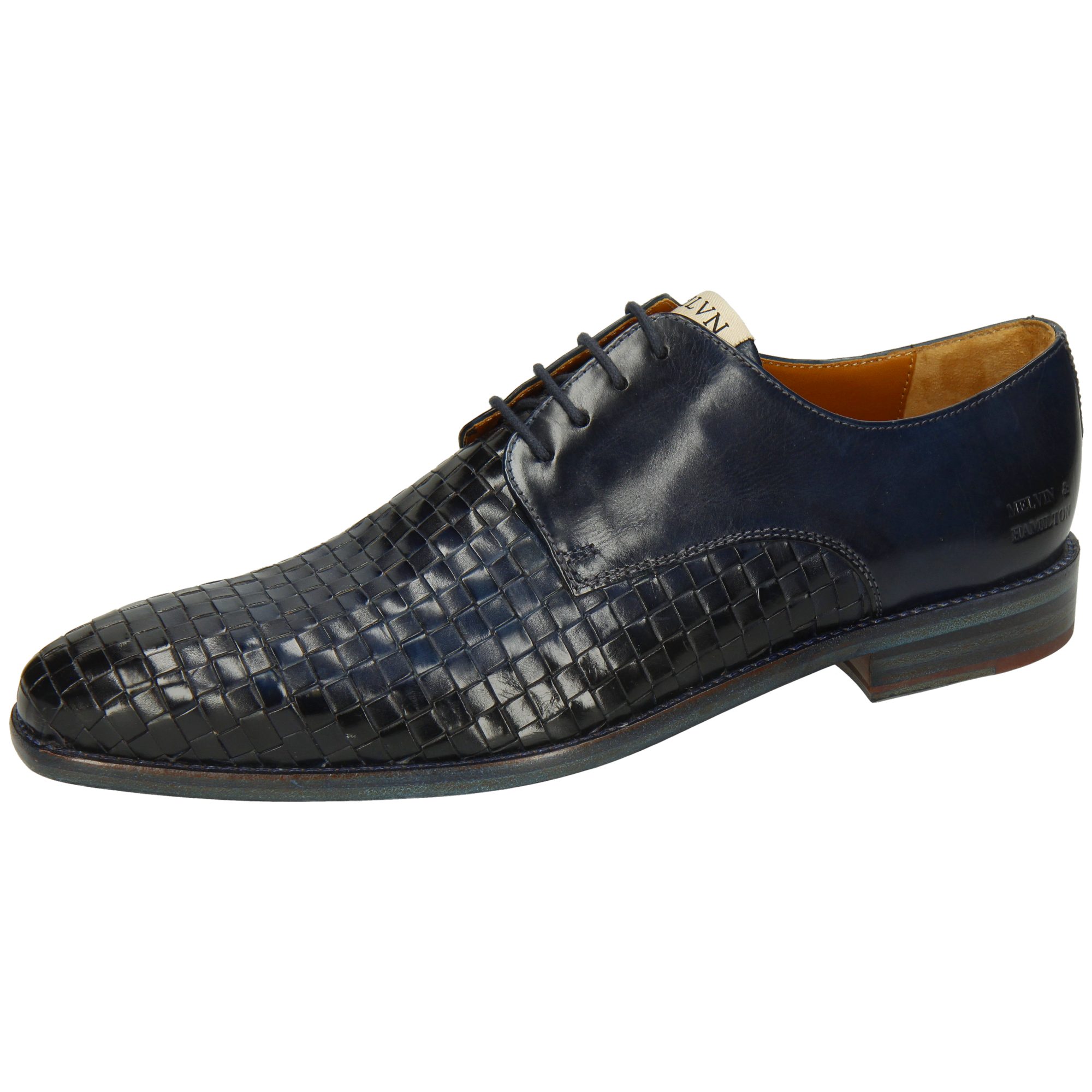 Melvin & Hamilton Dylan 5 Schnürschuh, Material:Gewebtes Kalbsleder