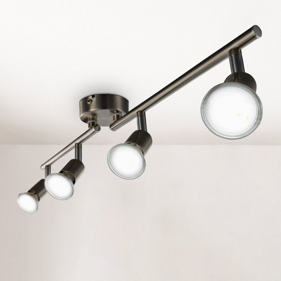 Bklicht Led Deckenspots Schwenkbar Inkl 4 X 3w Leuchtmittel Gu10