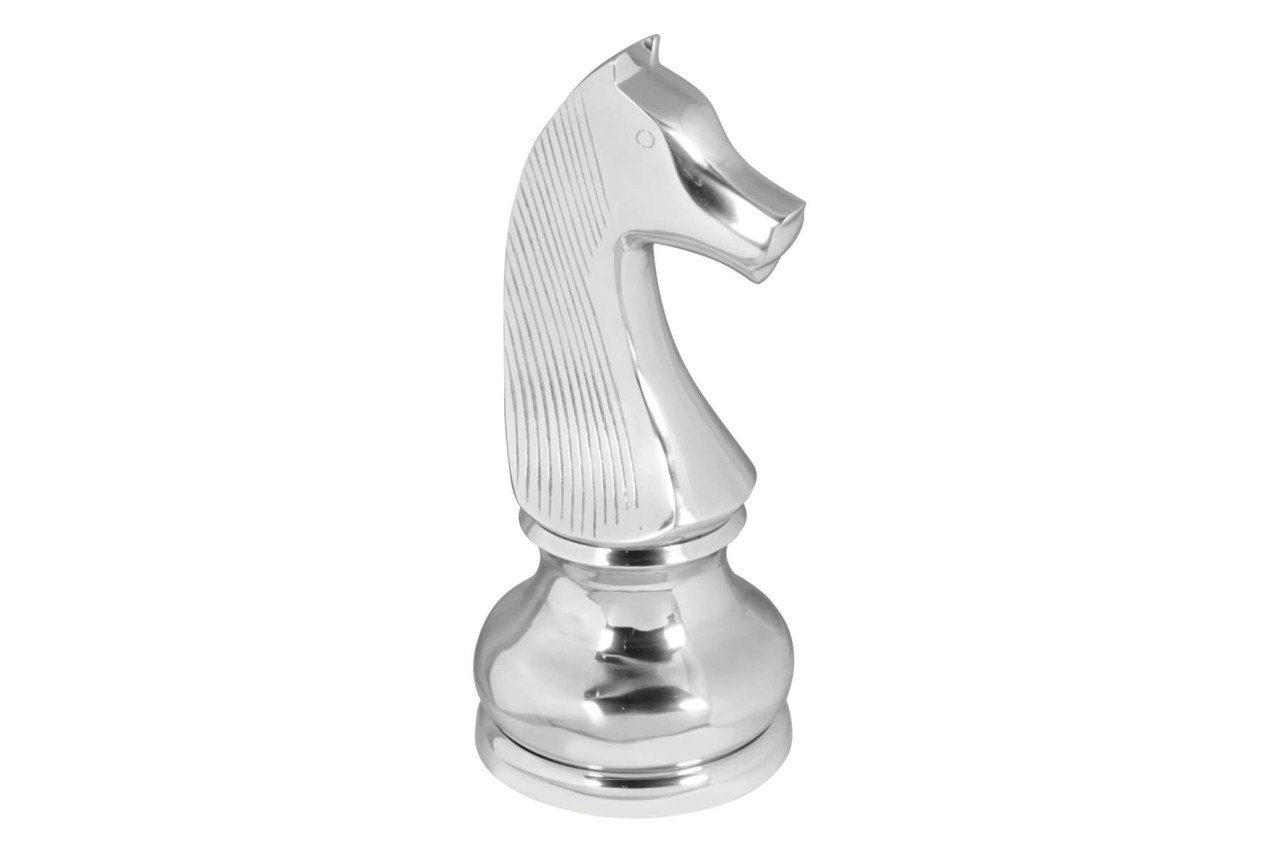 Tinkaro Dekoobjekt Julien Aluminium Schachfigur Silber